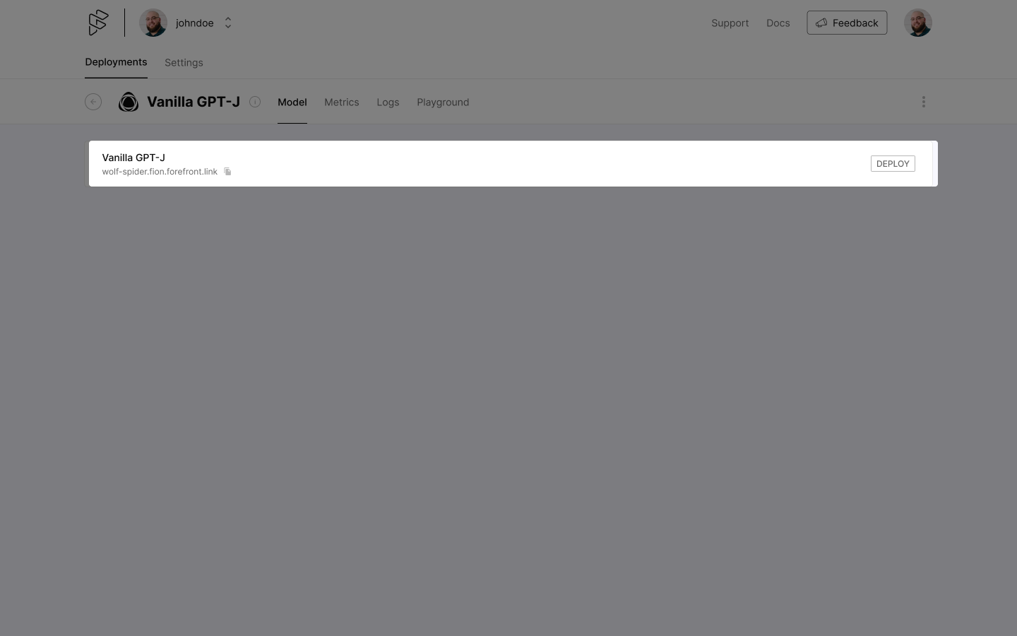 Forefront: Fine-tune and deploy GPT-J, GPT-16B, and GPT-NeoX